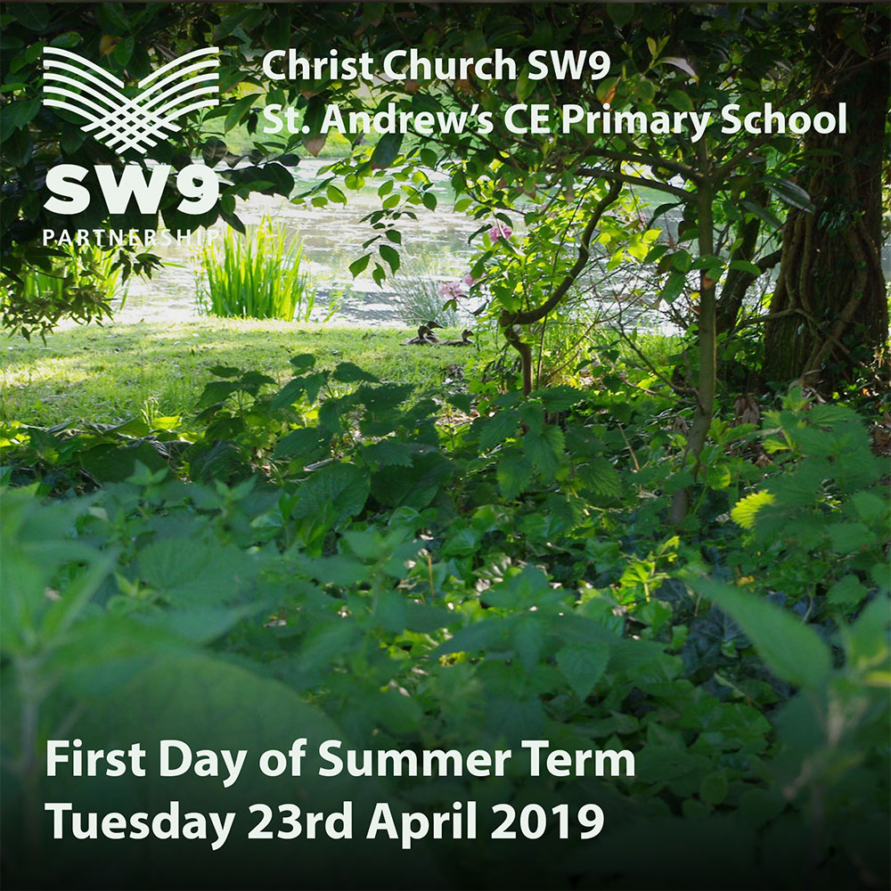 Welcome Back to the Summer Term 2019 - standrewsprimarystockwell.org